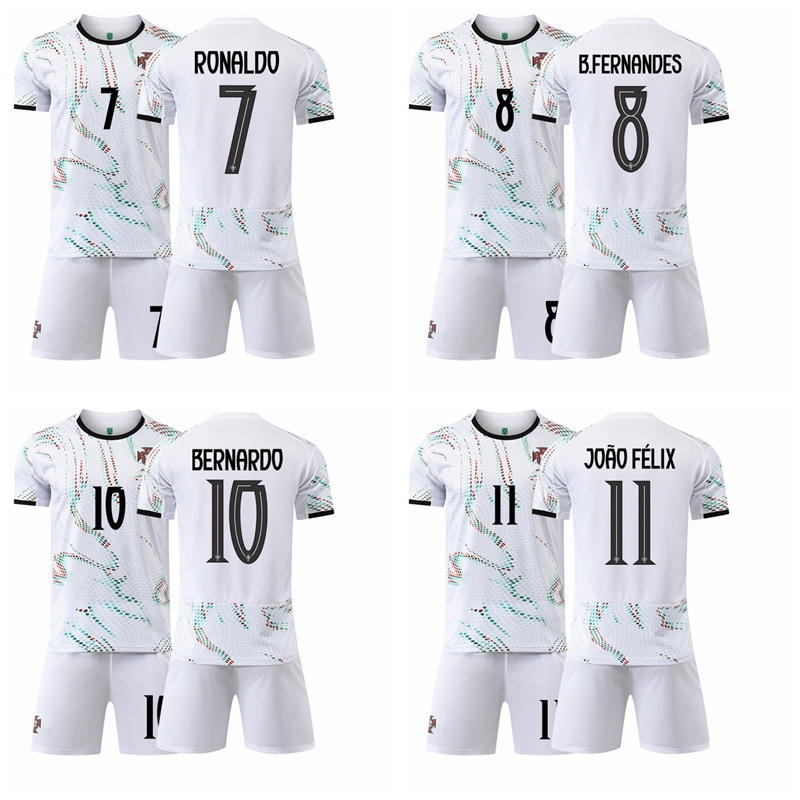 2025-26 Portugal Away Adult Kids Jersey Kit CR7 Cristiano Ronaldo Bruno ...