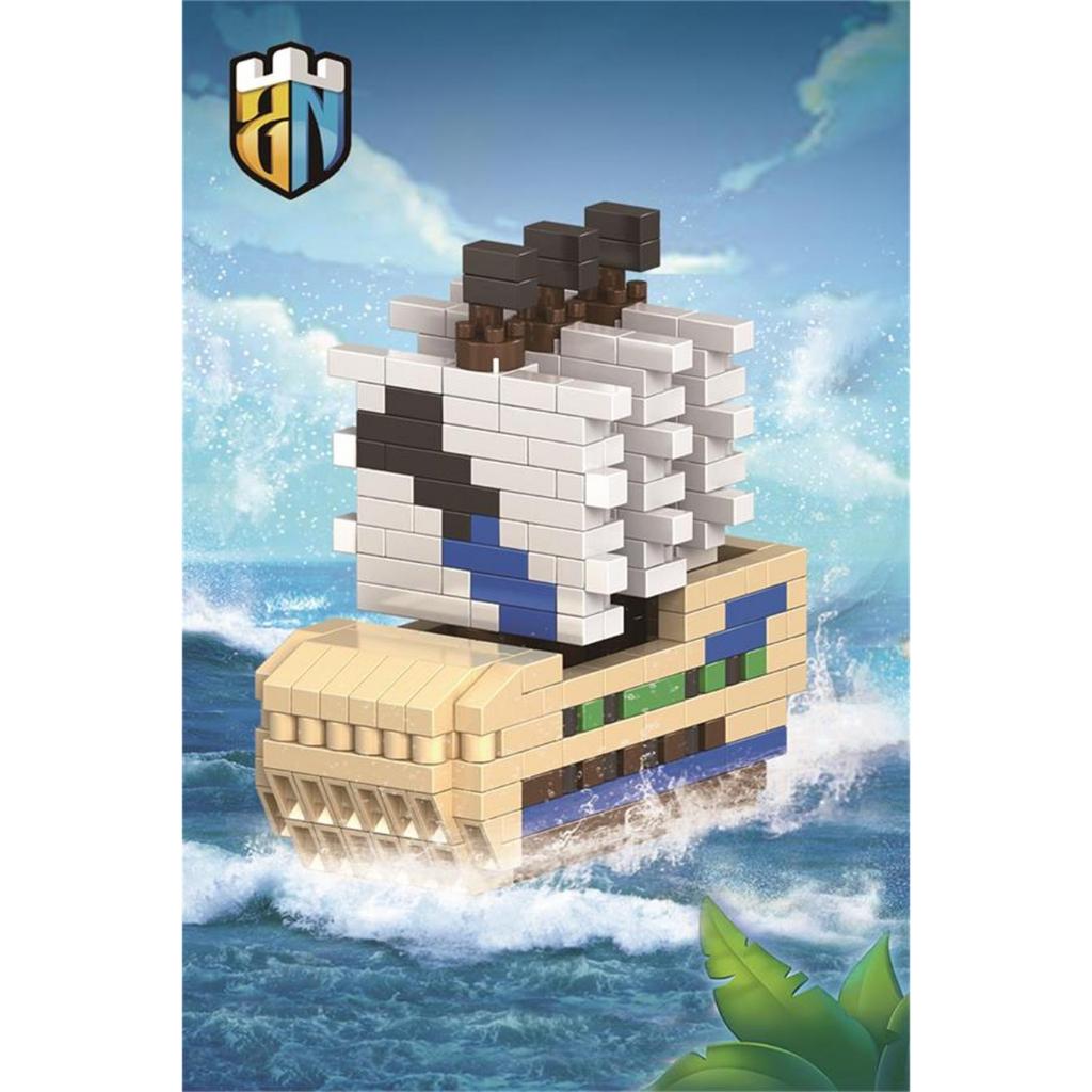 Mini Incompatible One Pieces ThousandSunny Boat Model Building Micro ...
