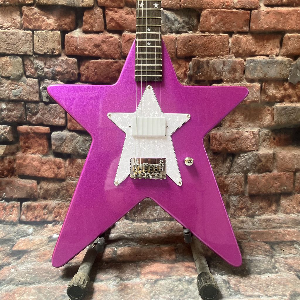 Purple Daisy Rock Debutante Star Electric Guitar basswood body chrome ...