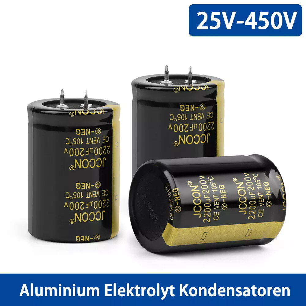 4-Pin Large Electrolytic Can Capacitors - Snap in Samwha High Quality ...