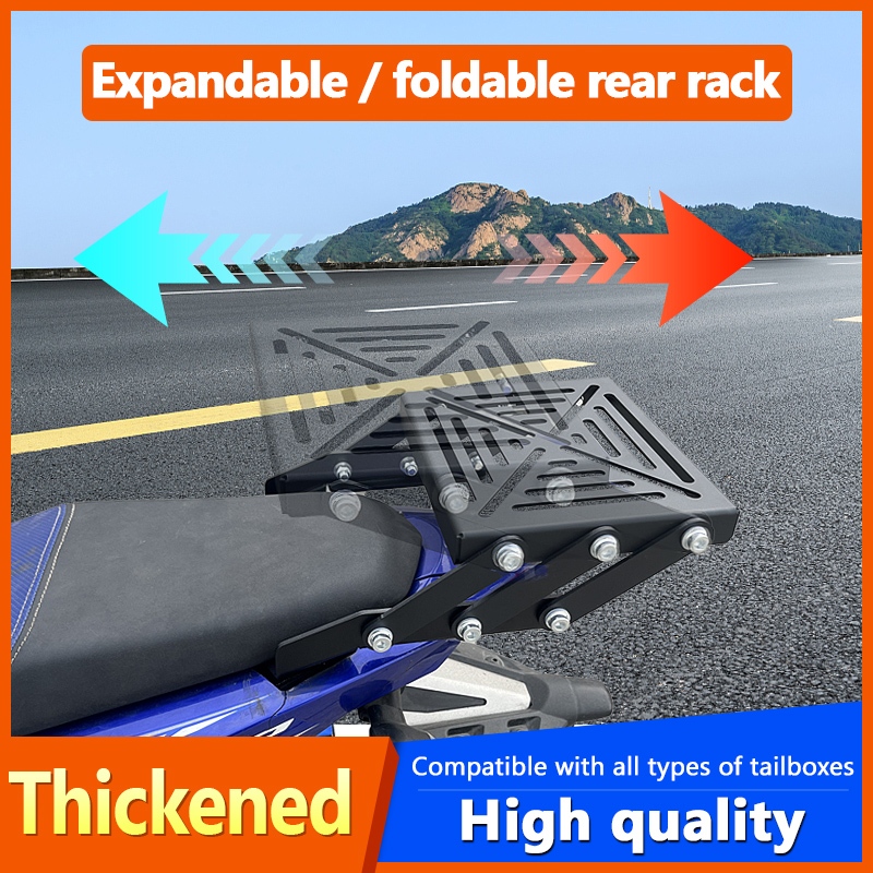 Universal Motorcycle Rear Luggage Rack Adjustable Tail Bracket｜Heavy ...