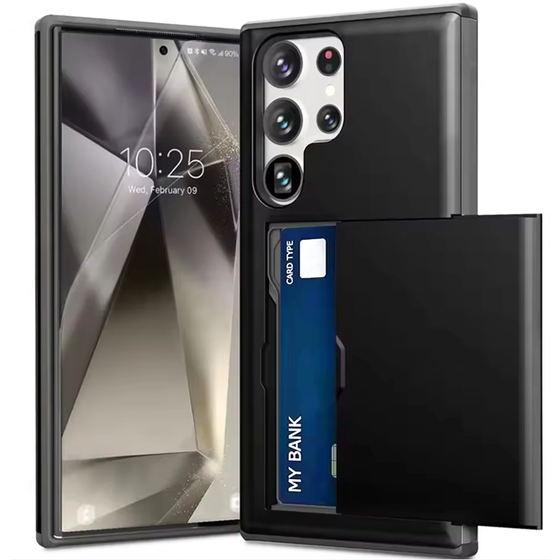 Shockproof Hard Casing Case with Card Slot for S25 Ultra S24 Ultra S24 ...