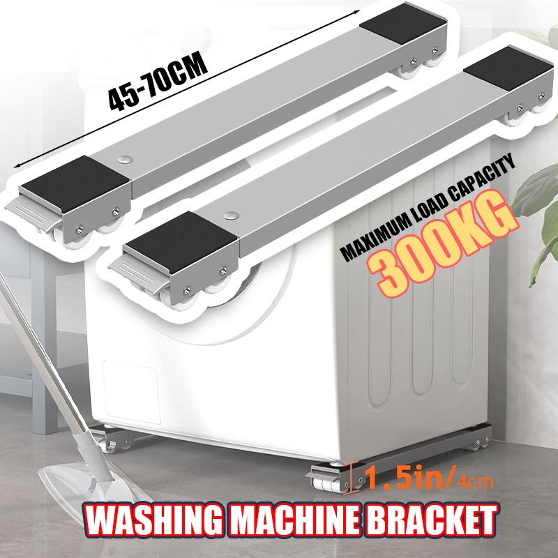 360° Rotate Washing Machine Stand Ajustable Length Roda Mesin Basuh ...
