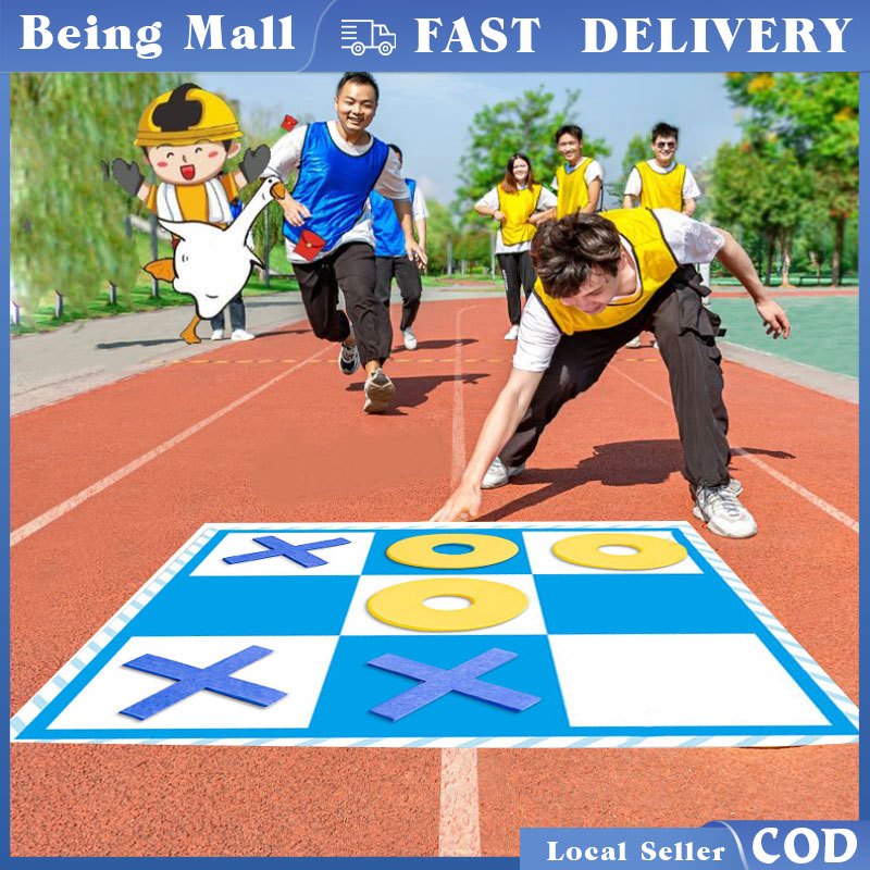 1.2*1.2M Giant Tic Tac Toe Team Building Game Set Tic Tac Toe Toss Team ...