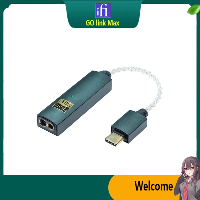 iFi GO link Max Portable USB Balanced DAC Headphone Amplifier Dongle ...