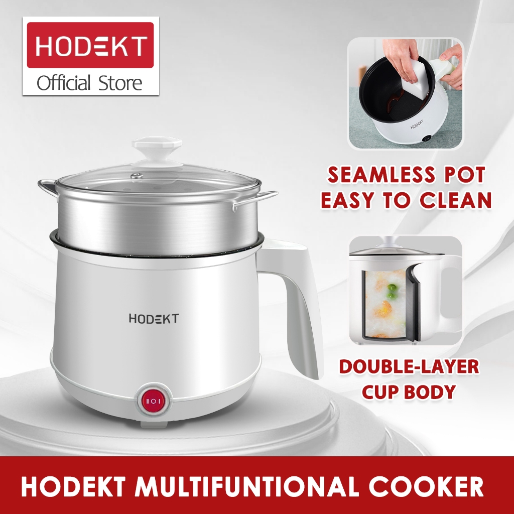 HODEKT 1.5L Electric Frying Pan Rice Portable Mini Rice Cooker Periuk ...