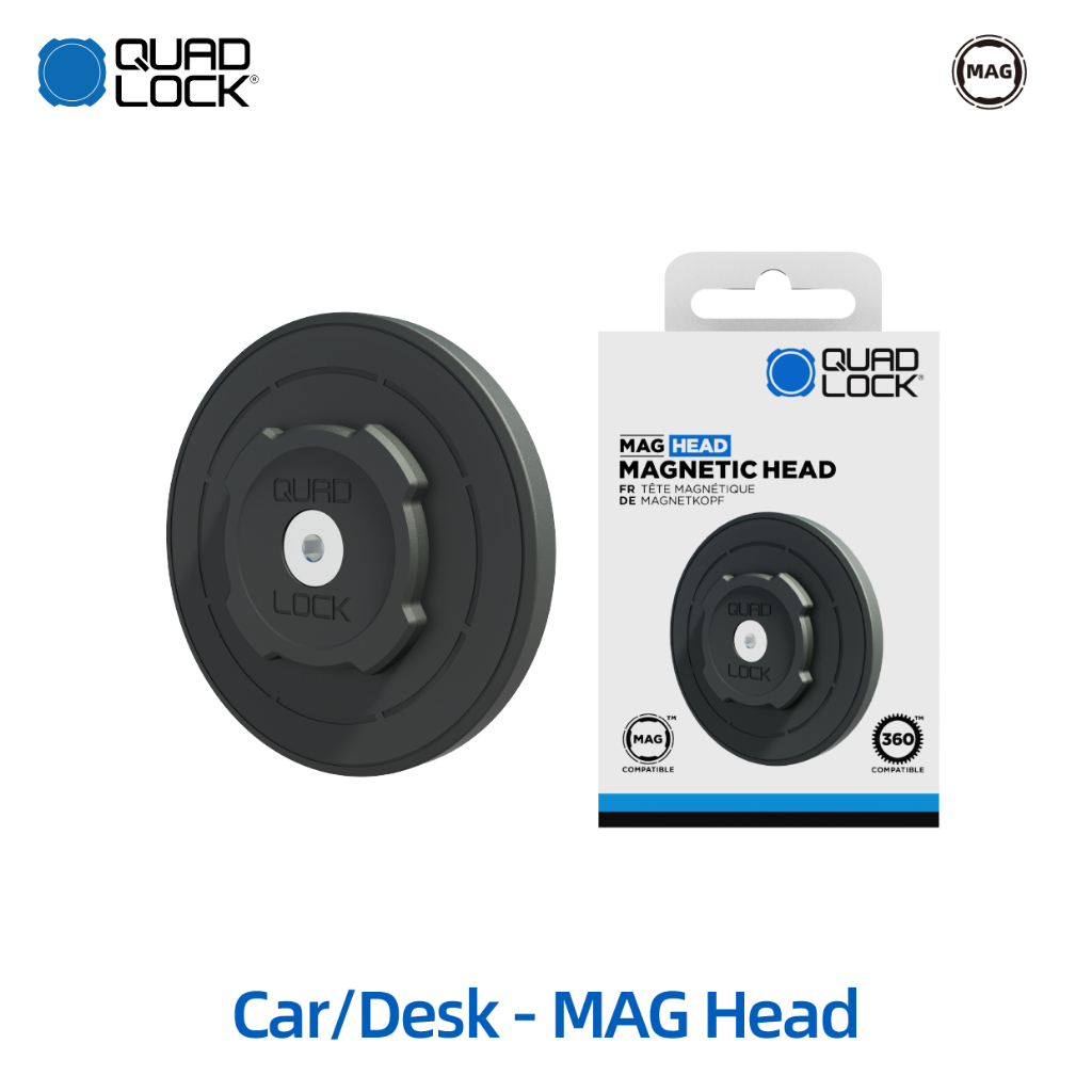 Original Quad Lock Car Desk - MAG Head Magnetic Head for Phone Mounts ...