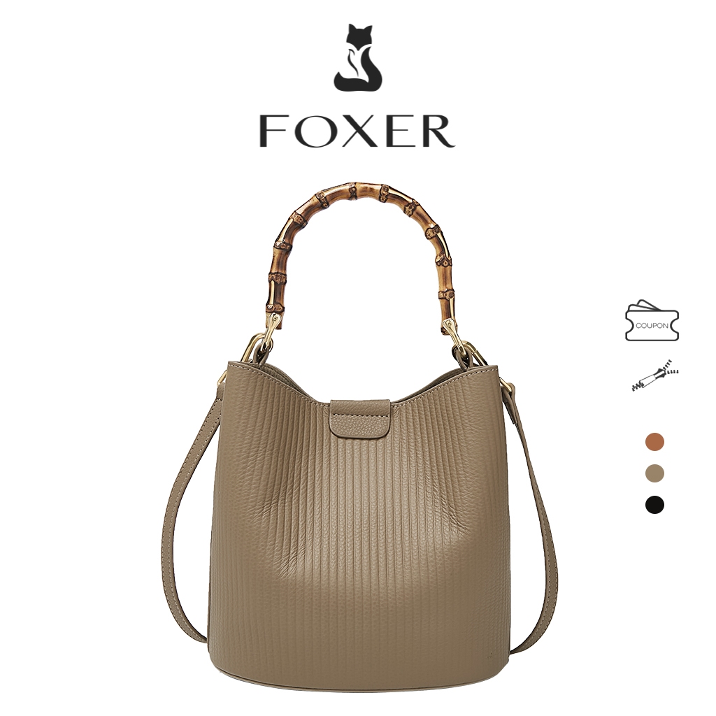 FOXER Fashion Women's Crossbody Bag Cowhide Satchel Crossbody Bag ...