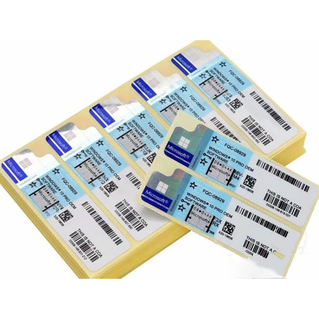 Win11-professional OEM Win10-Household Blue-home-Serial Number sticker ...