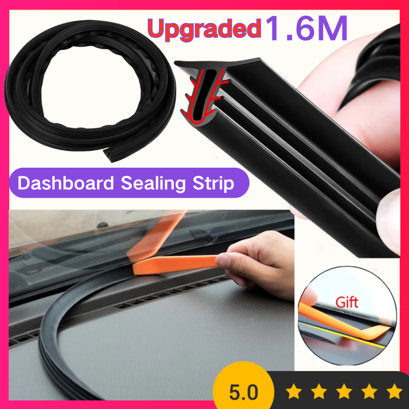 Upgrade 1.6M Car Soundproof Rubber Seal Dashboard Windshield Sealing ...