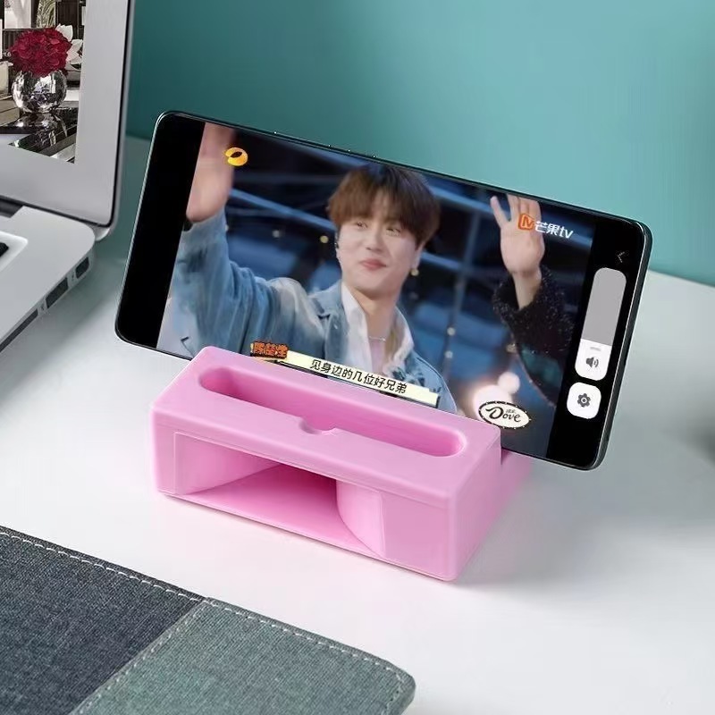Physical speaker base, universal multi-functional phone stand, capable ...