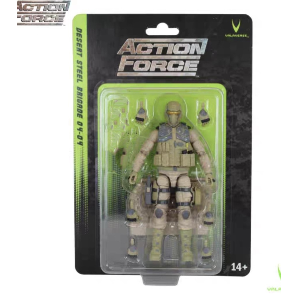 VALAVERSE Action Force Desert Brigade Steel Bridge Doll | Shopee Malaysia