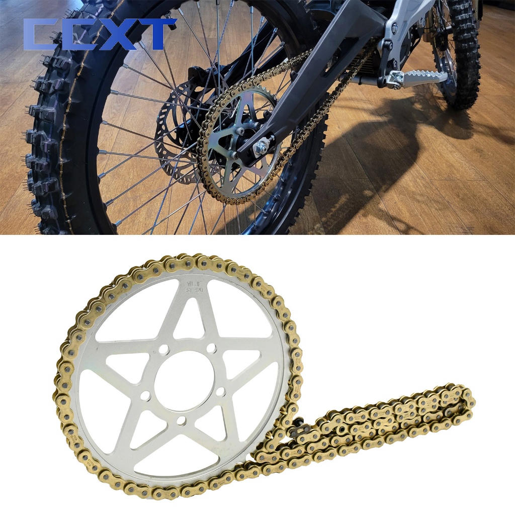 Electric Motorcycle Rear 48T Sprocket Wheel 106L Gold Aluminum Chain ...