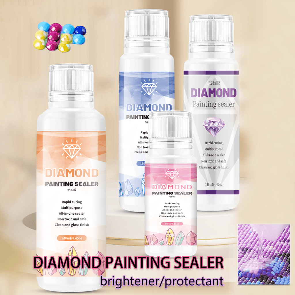5D Diamonds Paintings Sealer Glue Permanent Hold Shine Effect diamond painting set tools ...