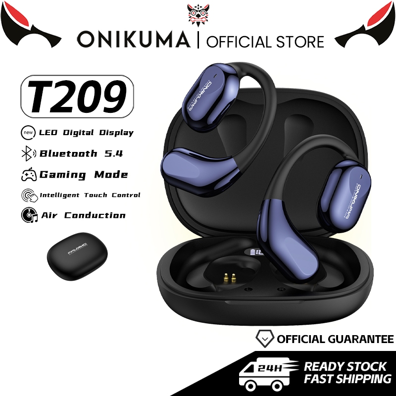 ONIKUMA T209 Bluetooth 5.4 Earphones Wireless OWS Lightweight Design ...