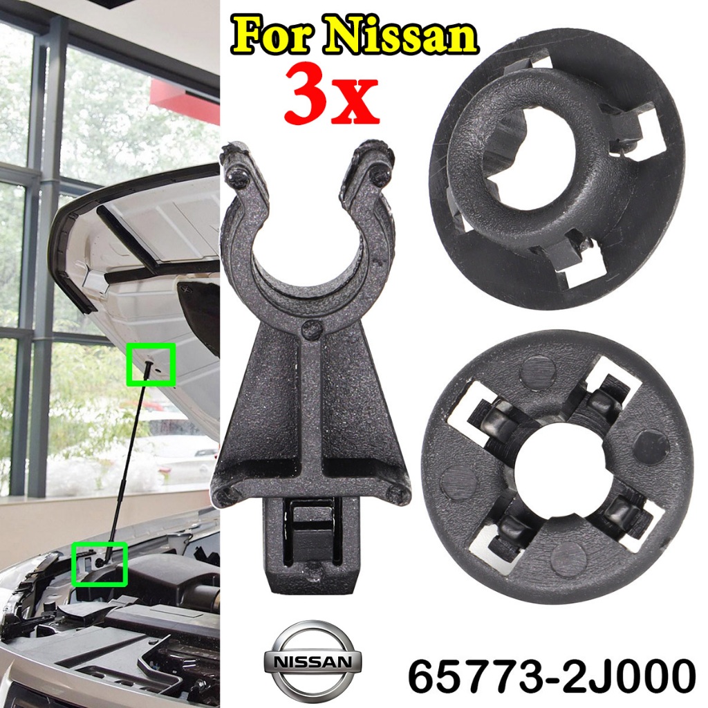 Car Bonnet Rod Hood Support Prop Stay Clip Holder Clamp For Nissan ...