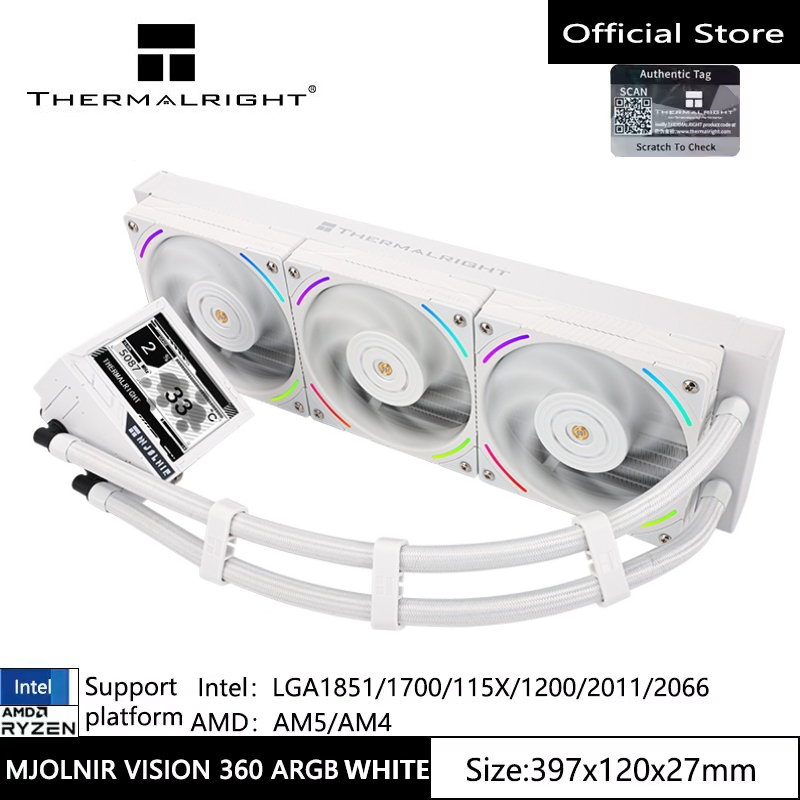 Thermalright MJOLNIR VISION 360 ARGB water cooling radiator 3.5-inch ...
