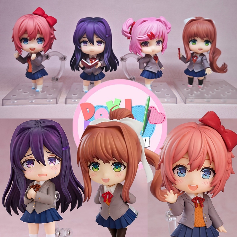 Natsuki Doki Doki Literature Club Nendoroid Monika Yuri Sayori Movable Joint Face Changeable ...
