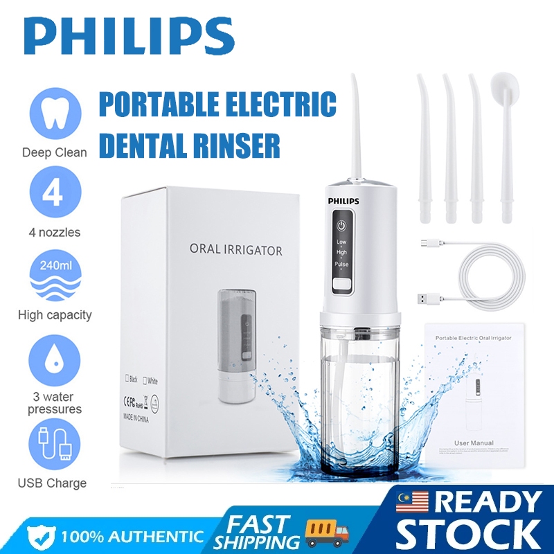 【In stock】 Philips oral irrigator portable oral irrigator IPX7 water ...