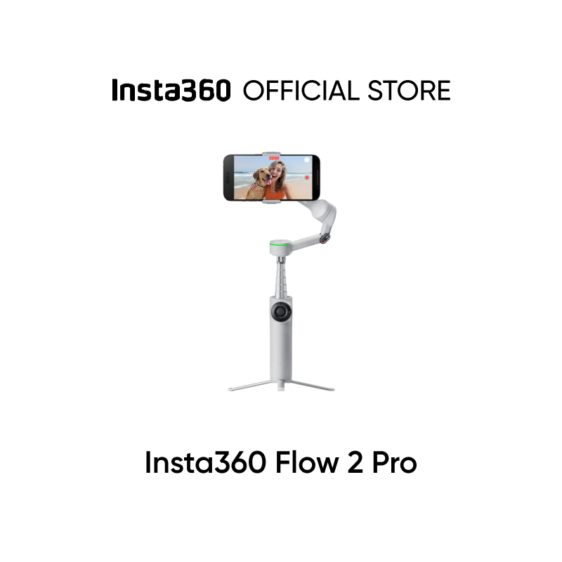 Insta360 Flow 2 Pro - Foldable AI Phone Gimbal, Track in 200+ Apps With Apple DockKit, Multi ...