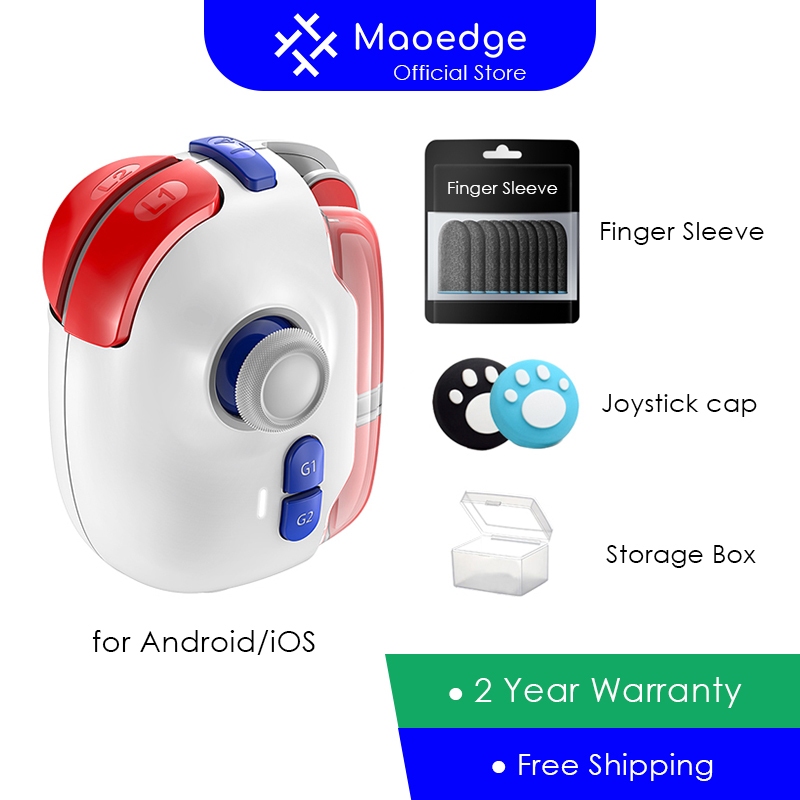 Maoedge Phone Wireless Game Controller Hall Joystick Bluetooth Gamepad ...