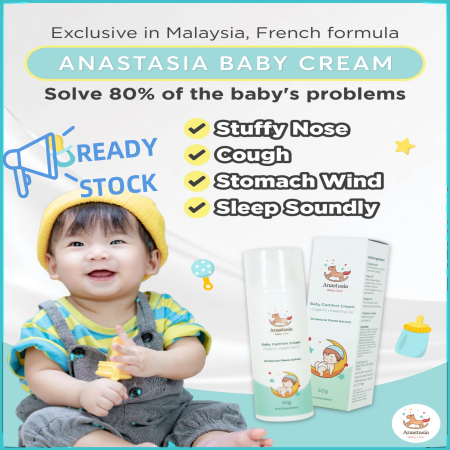 (Free shipping) Anastasia Baby Comfort Cream 100℅ Original 宝宝安抚霜（50g） | Shopee Malaysia