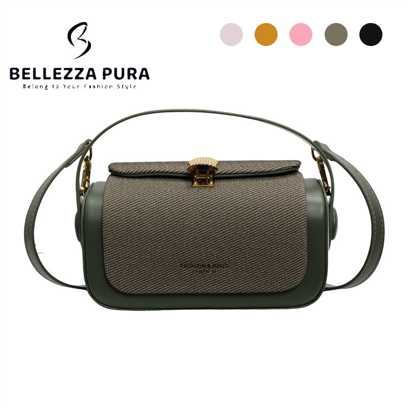 BELLEZZA PURA Handbag Raya 2025 Korean Fashion Sling Bags Retro Box ...