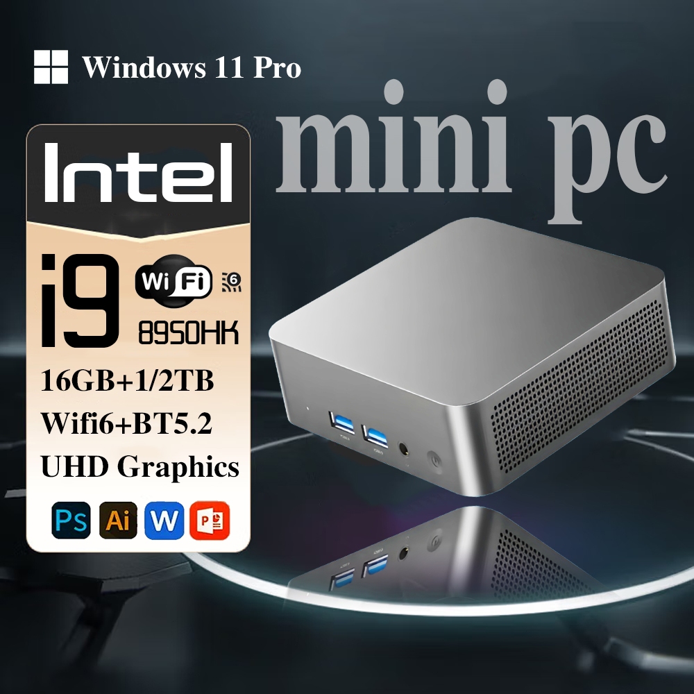 [3-year warranty] 2025 Mini PC Computer Windows 11 Intel Core i9 8950HK ...