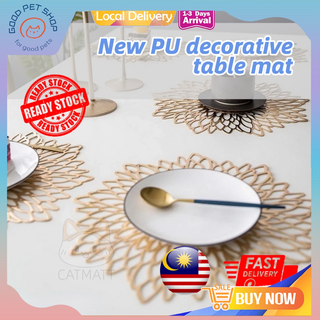 Insulation Pad Table Mat Non Slip Washable Pvc Lapik Meja Coffee Table ...