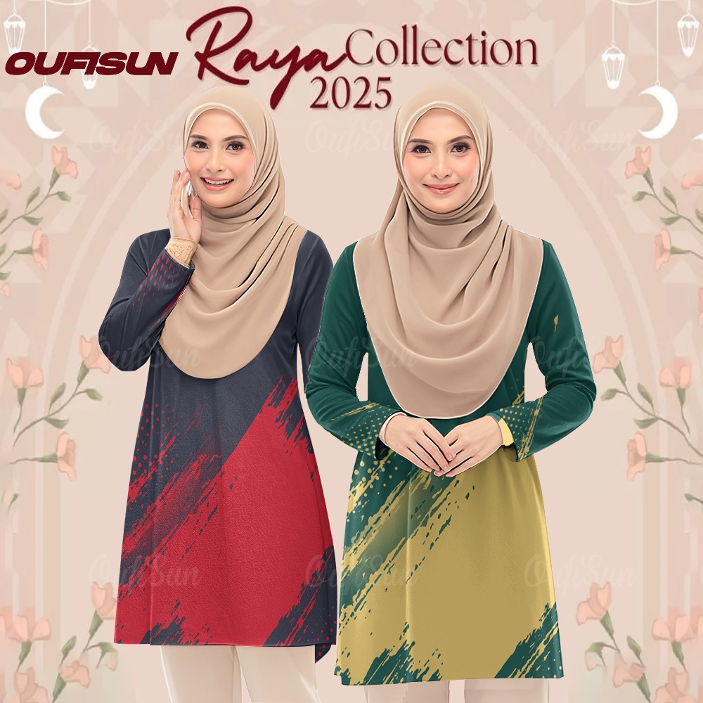 Baju Raya Perempuan 2025 Daily Muslim Sportwear Simple Muslim Dress ...