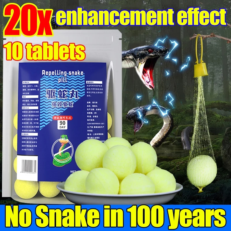 100x Super concentrated Long-Acting Sulfur Snake Repellent Pills 10 ...
