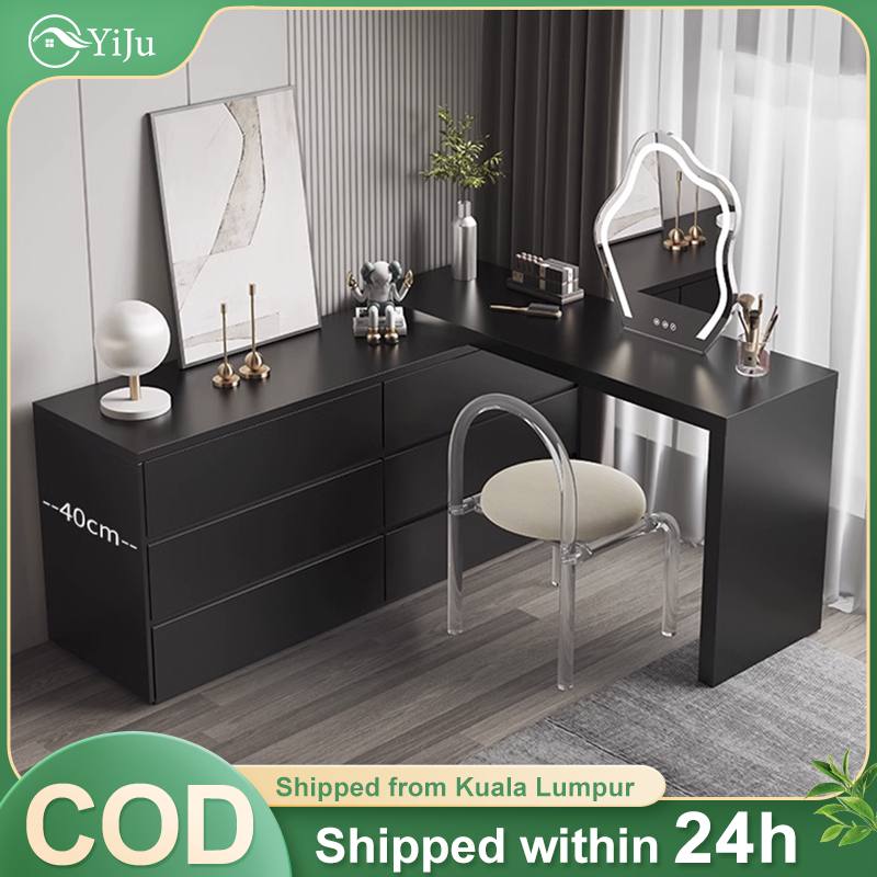【𝟐-𝟑 𝐝𝐚𝐲𝐬 𝐝𝐞𝐥𝐢𝐯𝐞𝐫𝐲】YJ Solid Wood Dressing Table Thickened Makeup Table ...