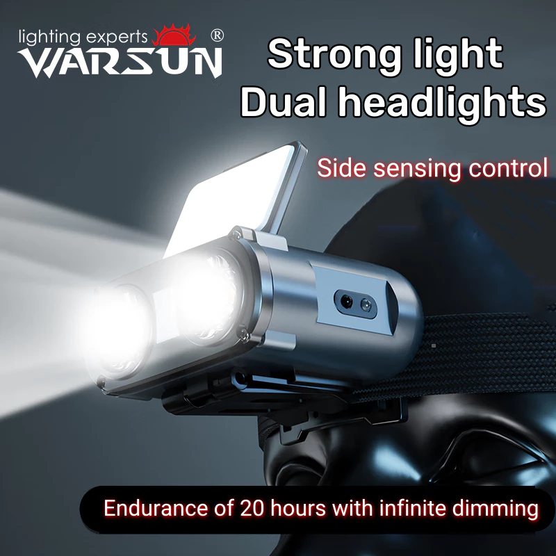 Long distance: 1000000m OWL Headlamp Rechargeable Head Lamp 900LM Super ...
