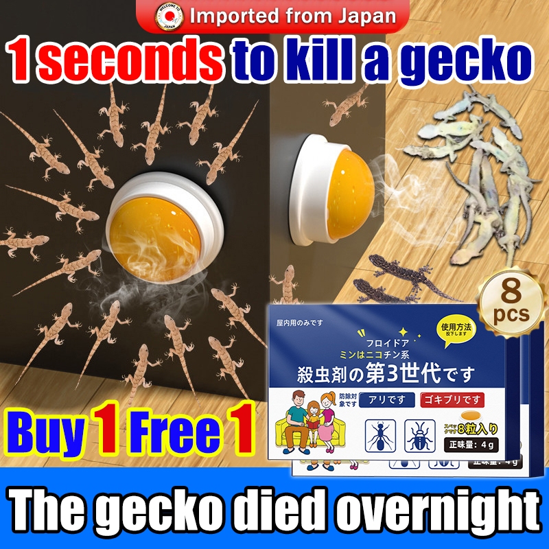 1 seconds to kill a gecko lizard killer bait cicak killer 8pcs/box Can ...