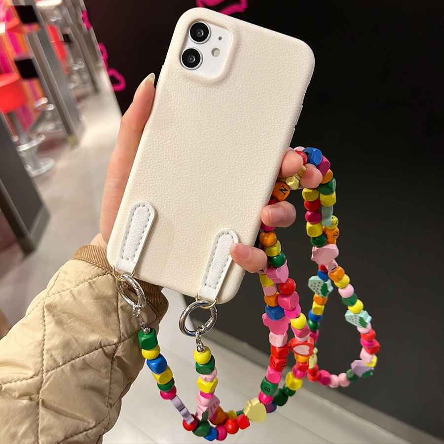Wood Strap Cord Chain Crossbody Lanyard Case Compatible For iphone 16 ...
