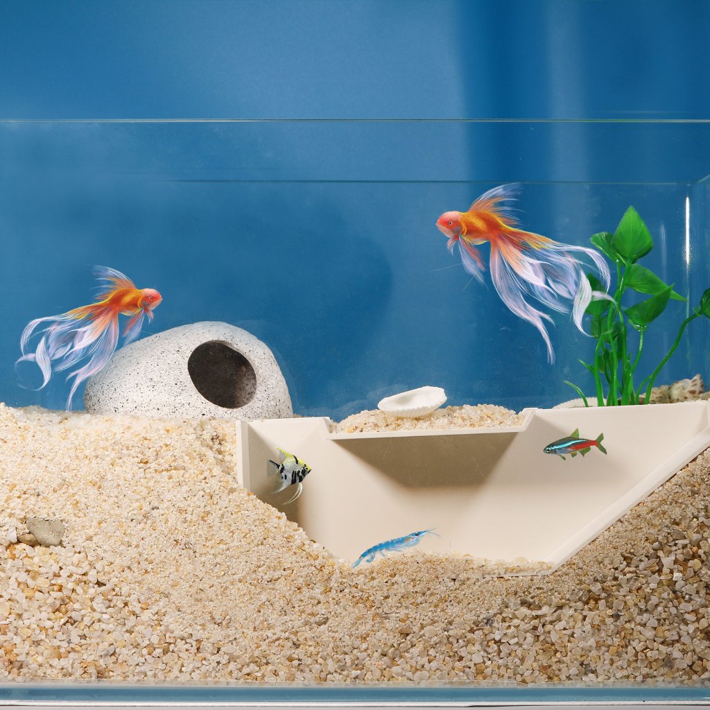 Underground Slope Flat Tunnel Cave Aquarium Fish Tank Decor Cave Corner ...