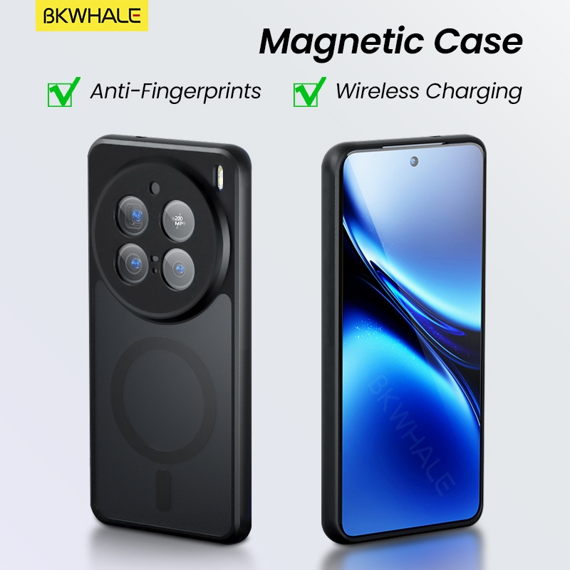 BKWHALE Magnetic Matte Phone Case for Vivo X200 Pro Mini X100 Ultra X200s X100s V50 V40 Lite V30 ...