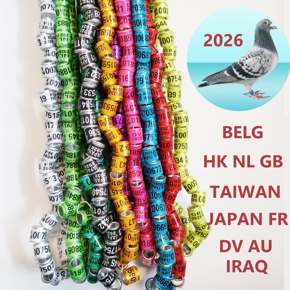 50 Pcs/10 PCS 2026/2025 Pigeons Foot Ring 8mm Parrots Leg Rings Birds ...