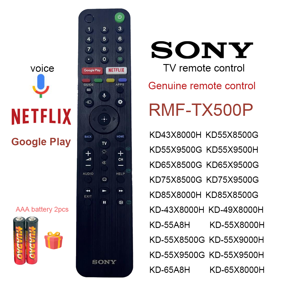 [Genuine Remote Control] SONY Smart TV Remote Control with Voice (with Battery) RMF-TX500P RMF ...