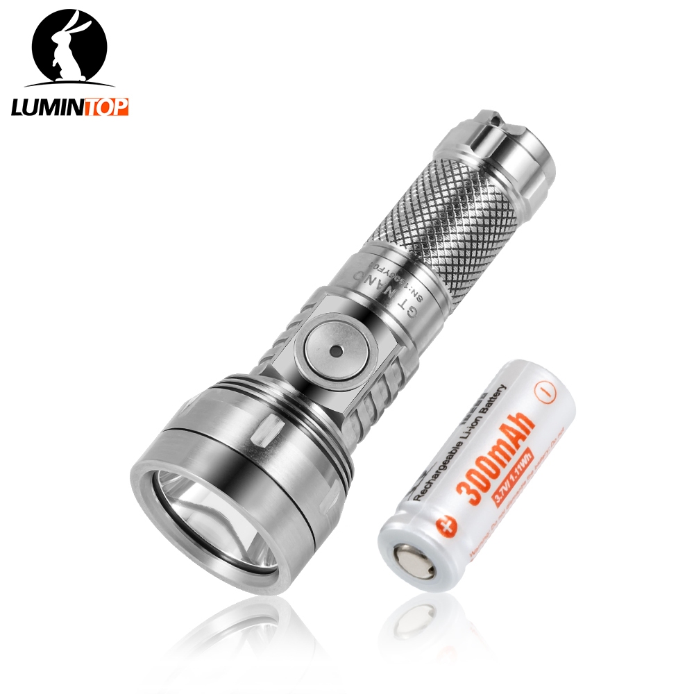 Lumintop GT NANO V3.0 Titanium flashlight with 10280 battery Long-range ...