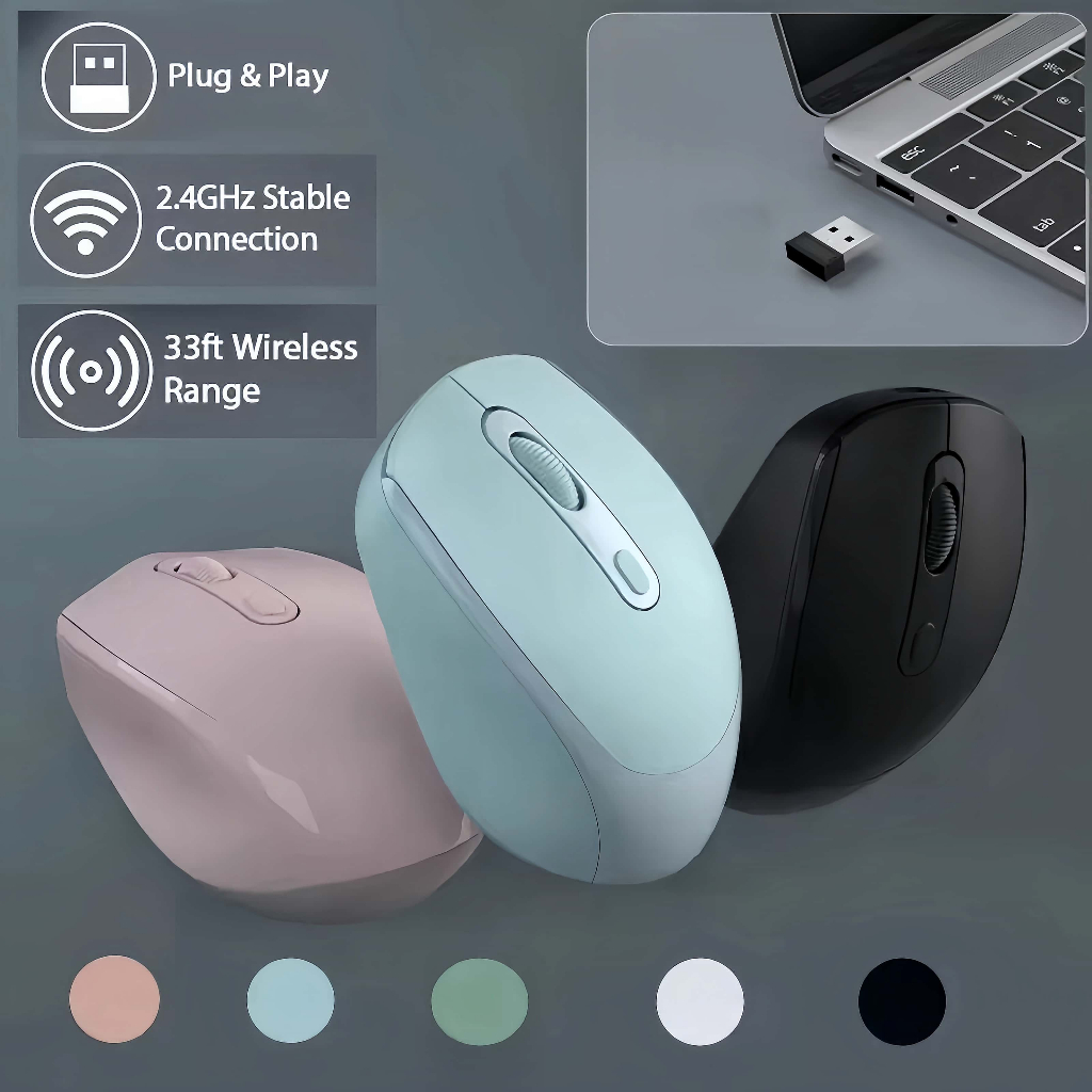 【Fast Shipping】Wireless Silent Mouse Mute Mice FCCs Standards For ...