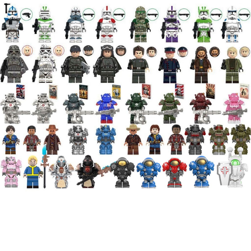 Children's Assembled Toy Star Wars Building Blocks and Dolls model ...