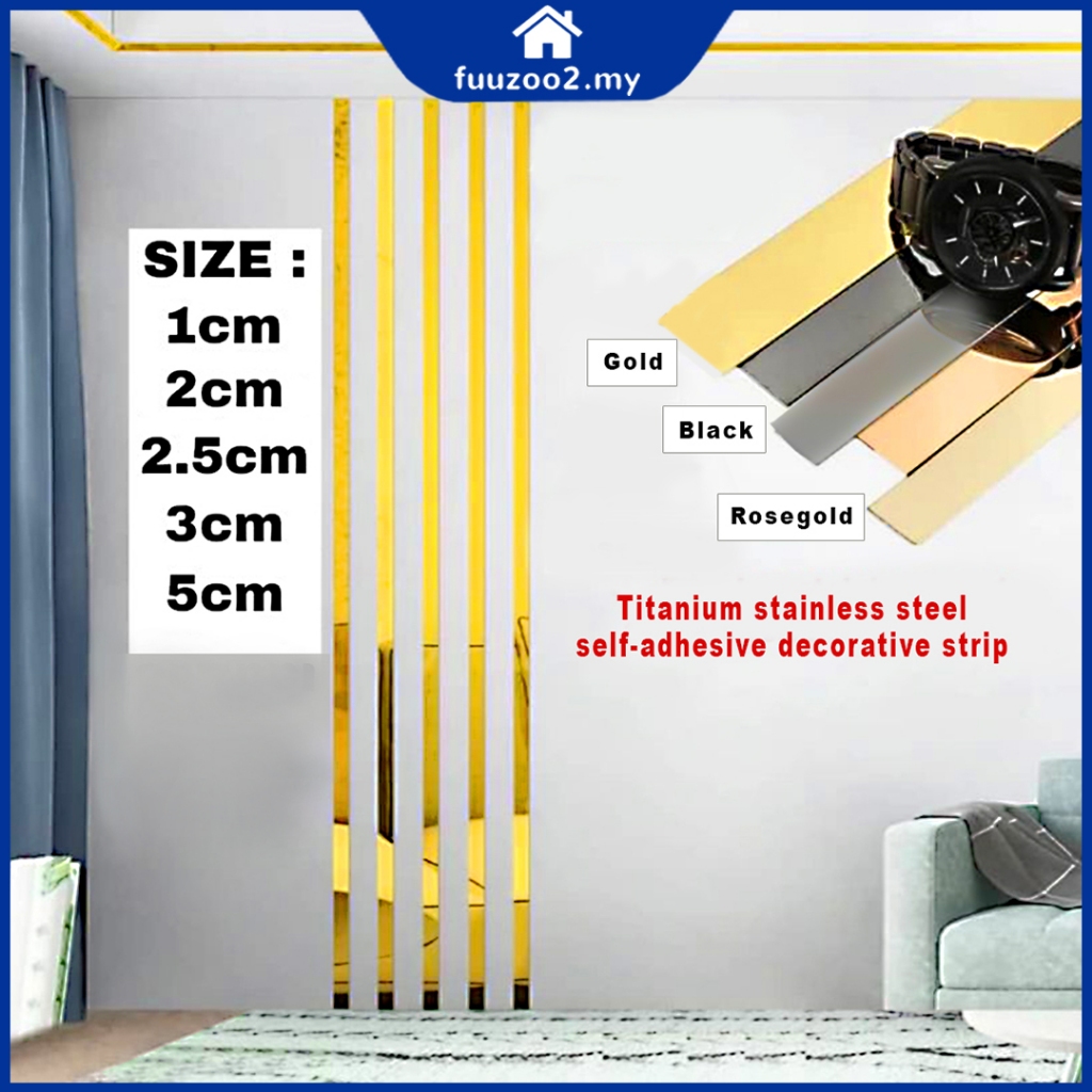 5 Meter Mirror Stainless Steel Decorative Strip for Wall Ceiling ...