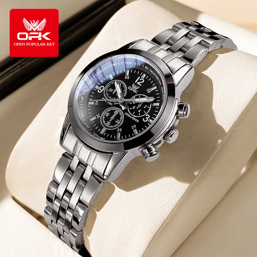 OPK Jam Tangan Perempuan Original Waterproof Quartz Stainless Steel ...