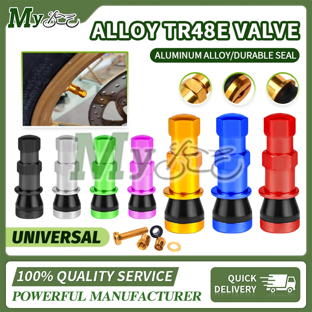 1 [Biji] Tyre Tire Tayar Tubeless Valve Aluminum Alloy ayar Angin ...