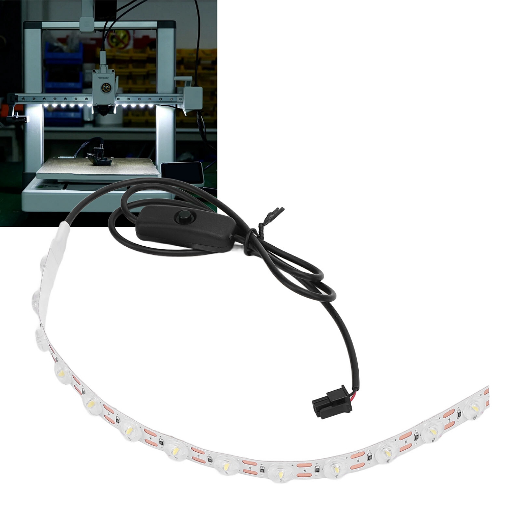[CSS] 3D Printer LED Light Strip 24V Super Bright 3D Printer Light Bar Strip For Bambu Lab A1 ...