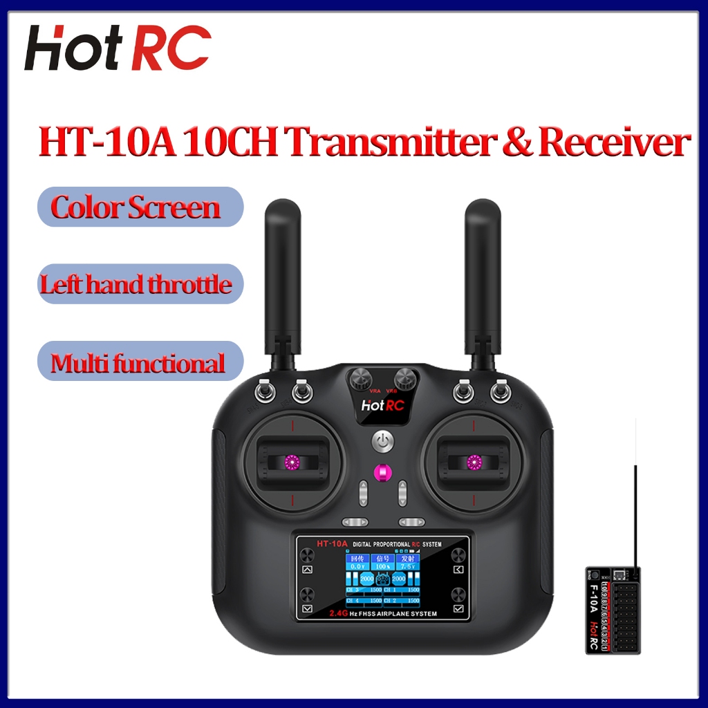 Hotrc Hot rc HT-10A HT10A 2.4Ghz 10CH Remote Controller F-10A F10A ...