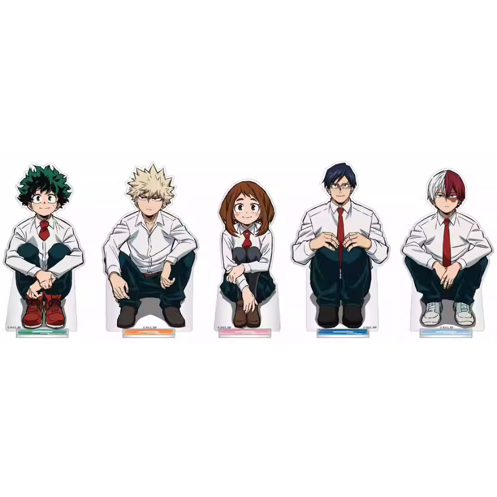 Anime My Hero Academia Midoriya Bakugō Todoroki Uraraka Iida Figure ...