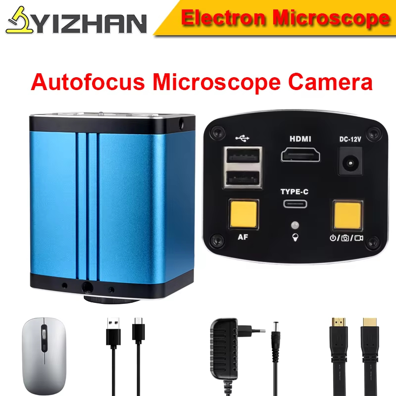Autofocus HD Microscope Camera Type-C HDMI CCD Camera Sony IMX307 ...