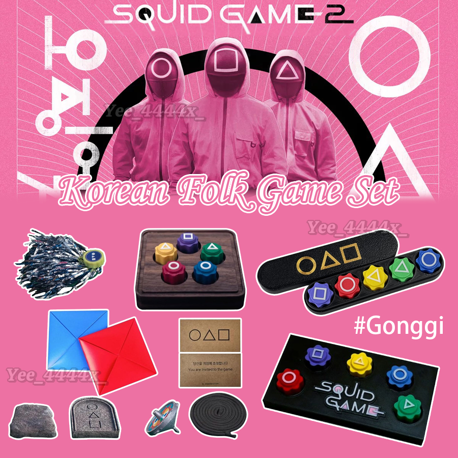 Squid Game 2 Korean Folk Game Set Gonggi Stones Catching Toy Gonggi ...